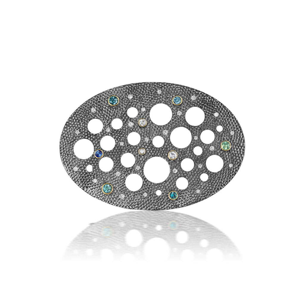 Oval Night Lights Brooch – Dana Bronfman