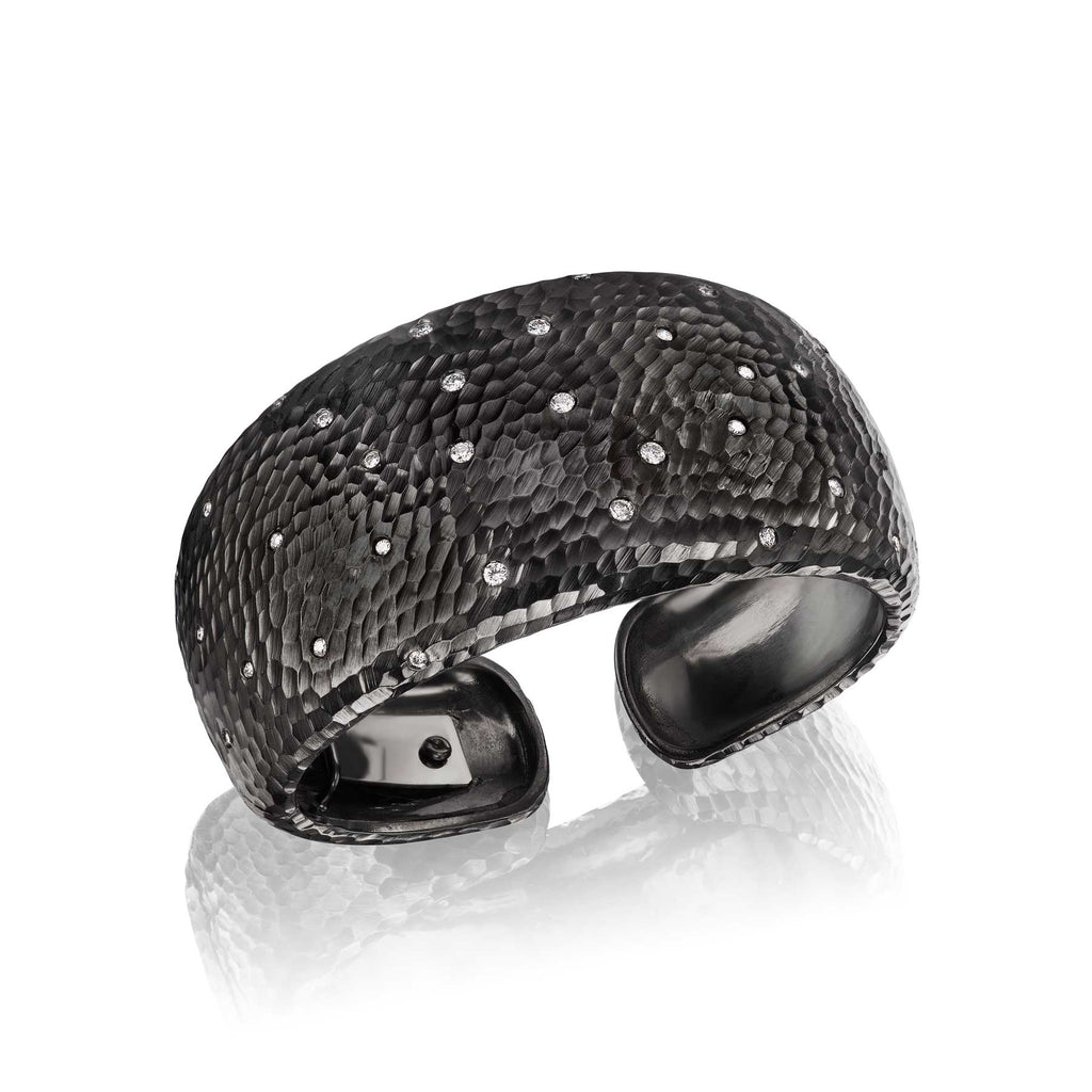 Starry Night Hammered Hinged Click Cuff – Dana Bronfman